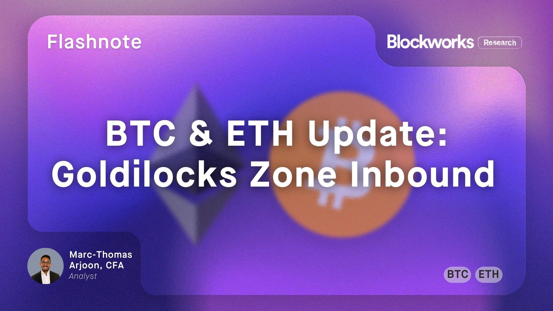 BTC & ETH Update: Goldilocks Zone Inbound | Blockworks Research
