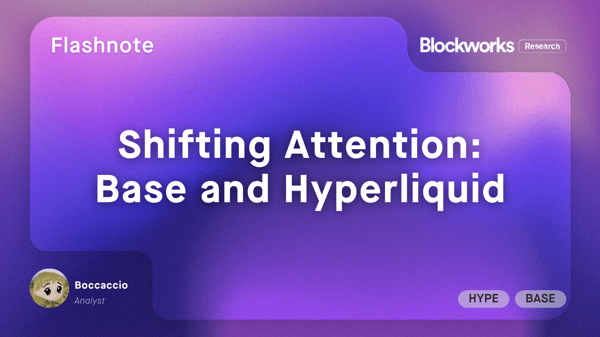 Shifting Attention: Base and Hyperliquid | Blockworks Research