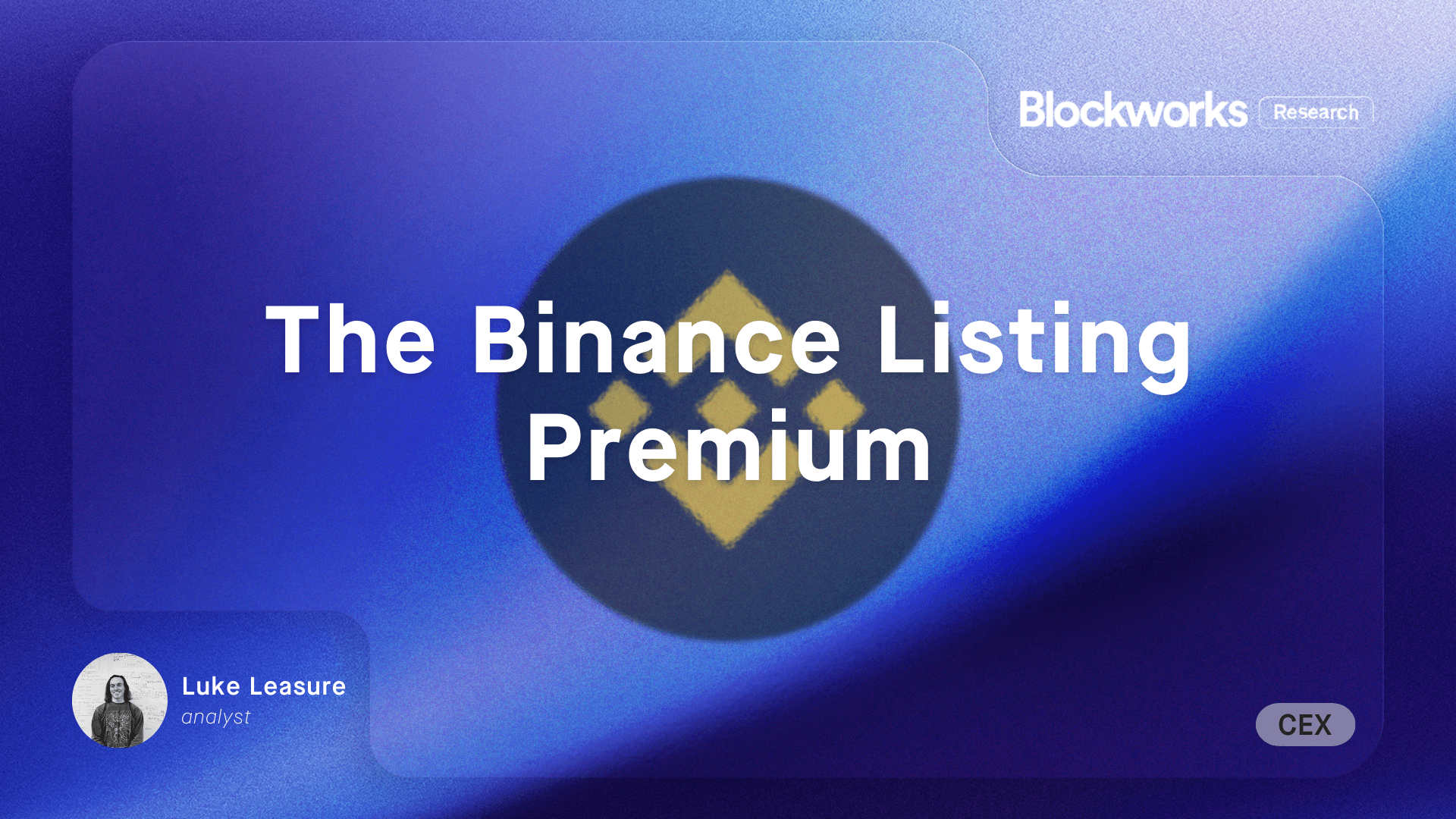 The Binance Listing Premium | Blockworks Research