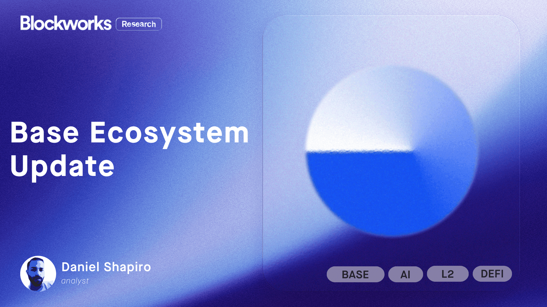 Base Ecosystem Update Blockworks Research