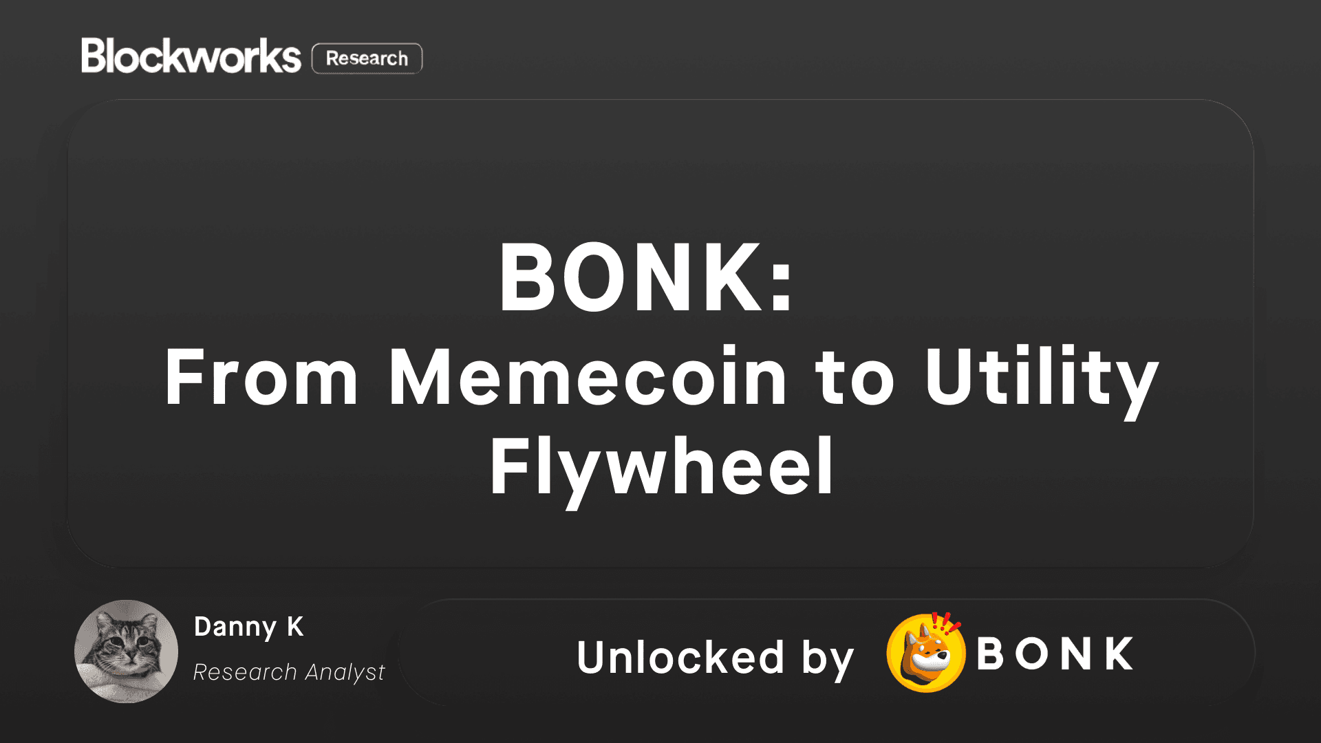 BONK: From Memecoin to Utility Flywheel | Blockworks Research