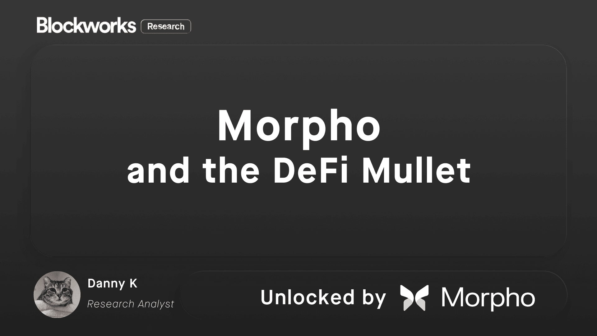 Morpho and the DeFi Mullet | Blockworks Research